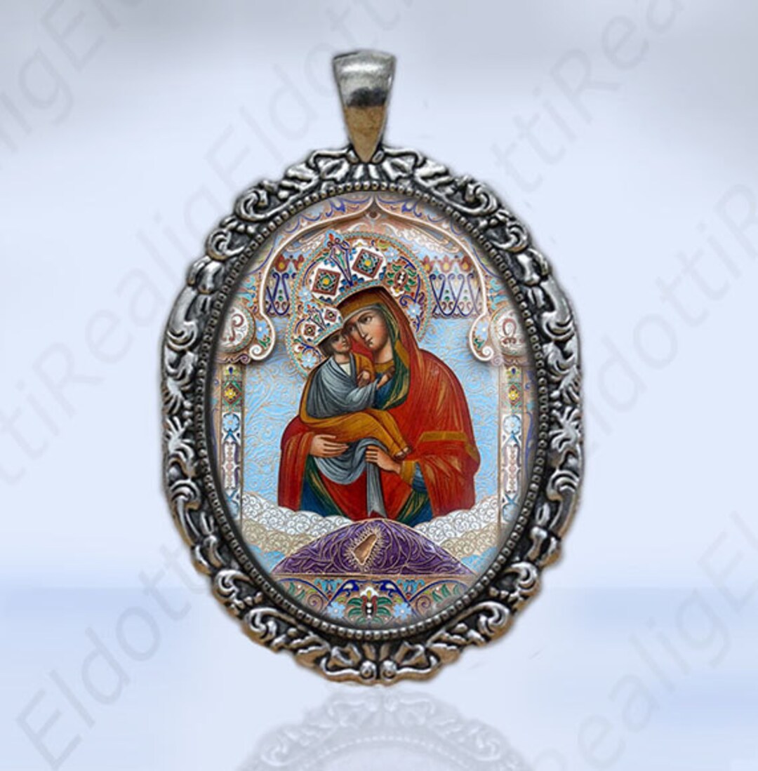 Virgin Mary and Jesus the Pochaev Icon of the Mother of God Orthodox ...