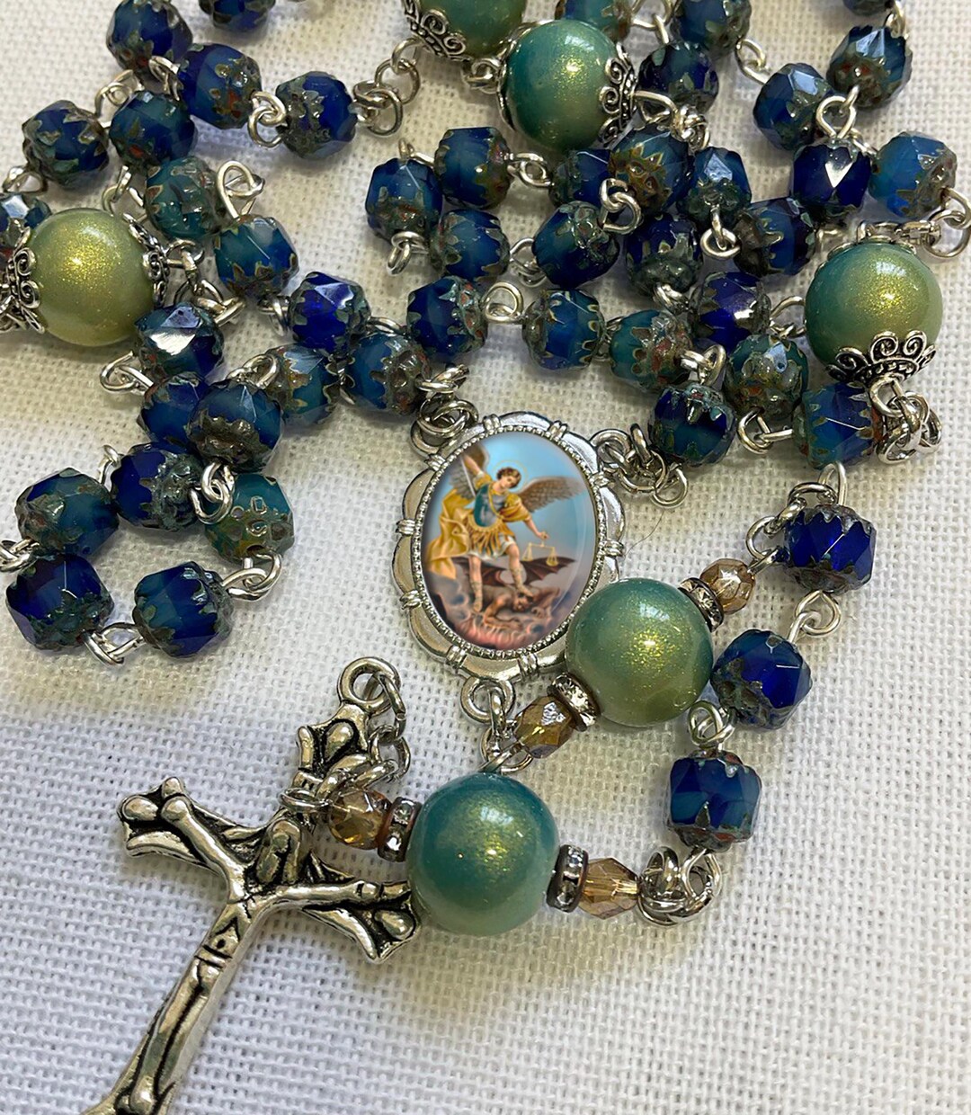 Protection Rosary - St. Michael the Archangel Prayer Beads for ...