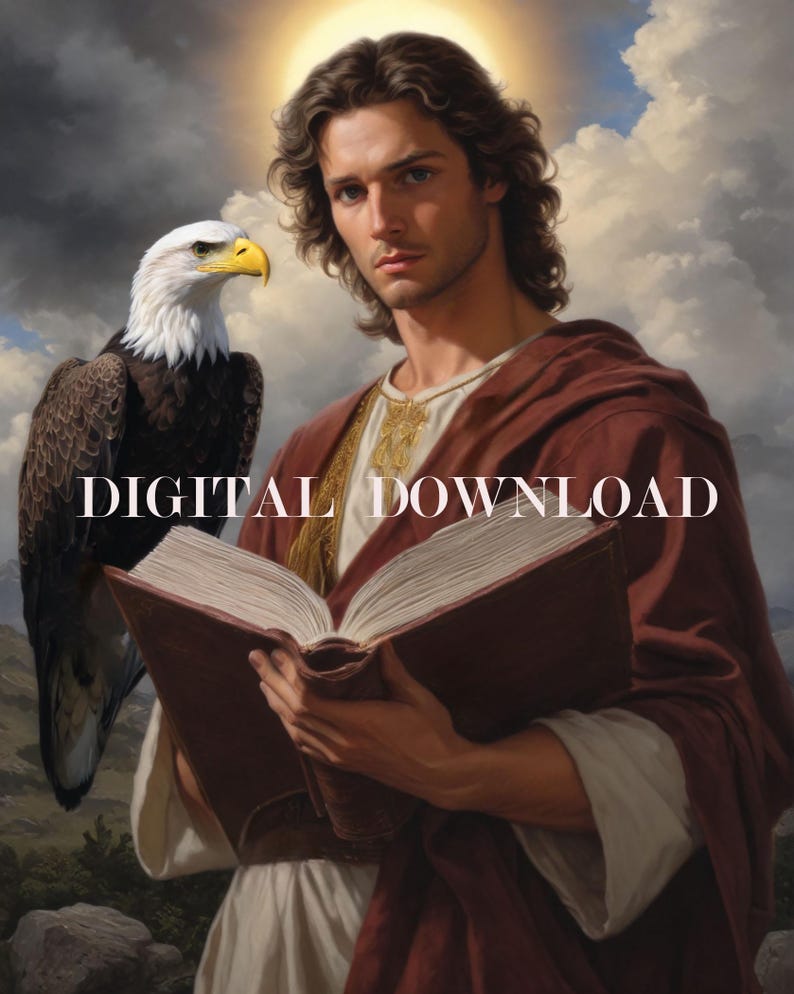 Saint John the Evangelist | Apostle Religious Art DIGITAL DOWNLOAD - Etsy