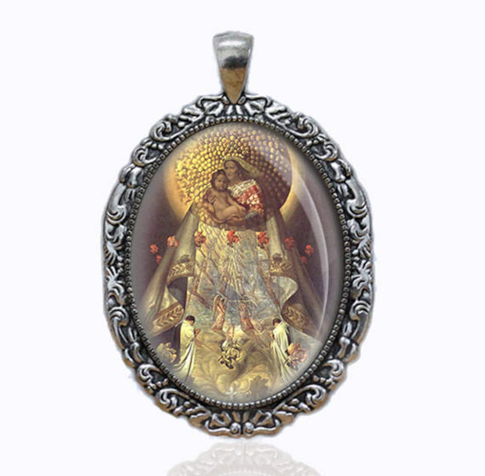 The Virgin of Guadalupe by Salvador Dali Mother Mary Medal | Etsy
