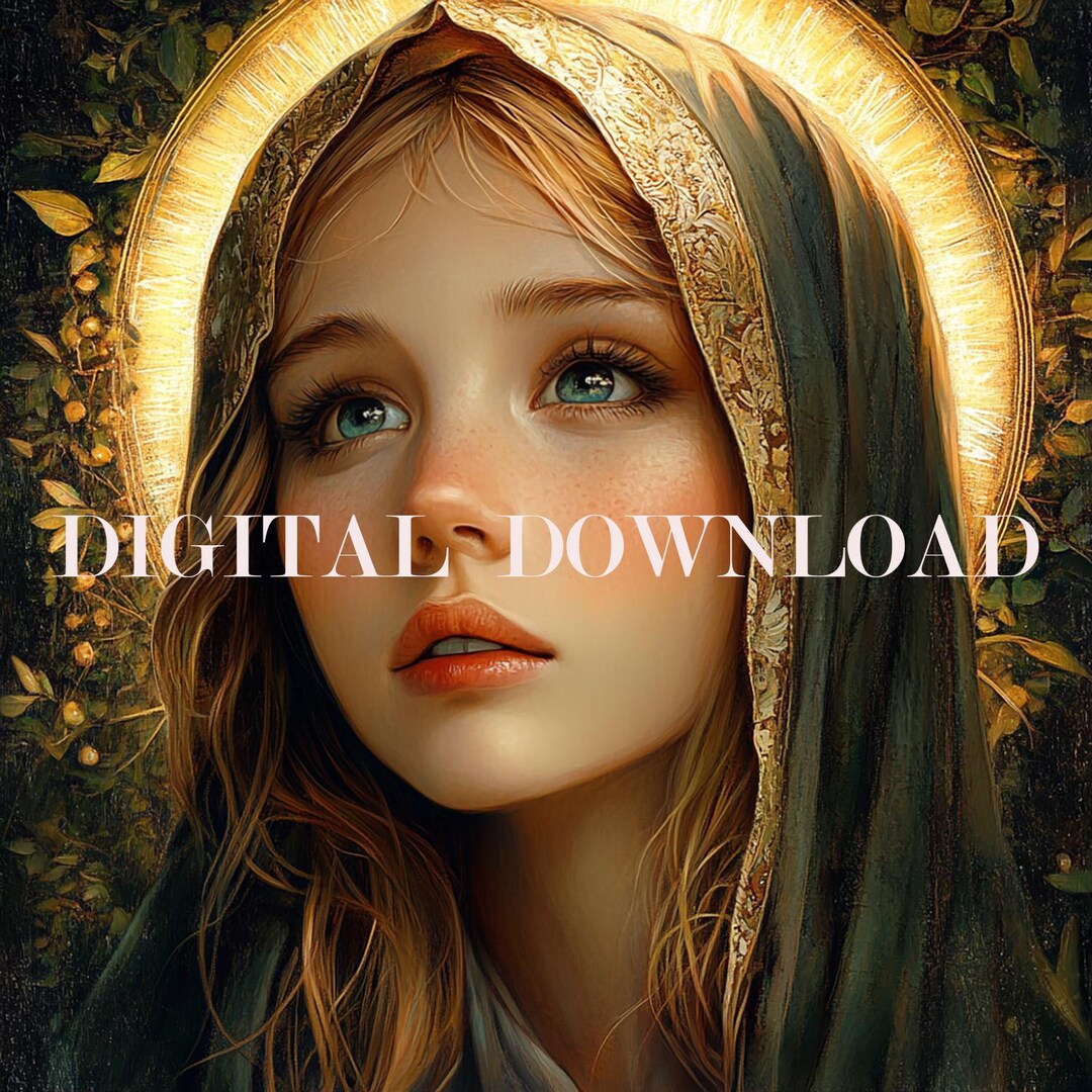 St. Dymphna Religious Art DIGITAL DOWNLOAD Catholic Print Patron Saint of Mental Health - Etsy