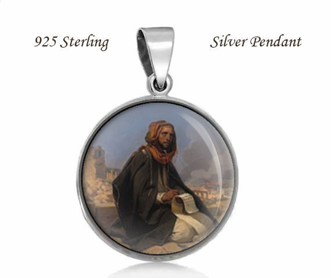 St Jeremiah the Holy Prophet Saint Jeremias Pendant Sterling Silver ...