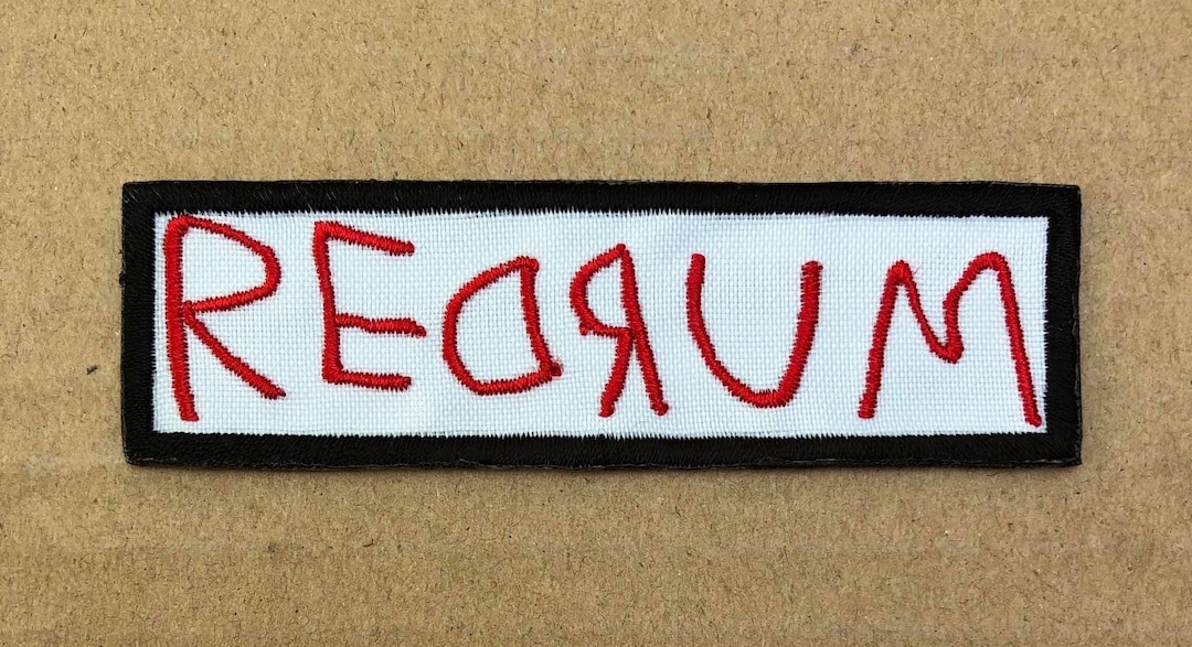 Redrum Embroidered Patch Stanley Kubrick Stephen King - Etsy
