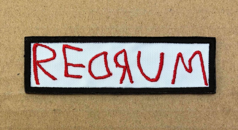 Redrum Embroidered Patch Stanley Kubrick Stephen King - Etsy