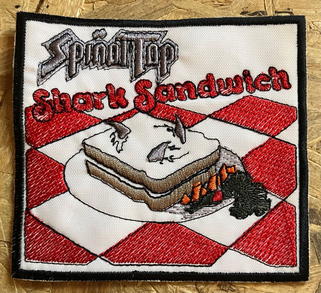 Spinal Tap Embroidered Patch Shark Sandwich - Etsy