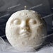BIG Full Moon Sphere With Face 3D Silicone Mold, Candle Mould, Planet ...