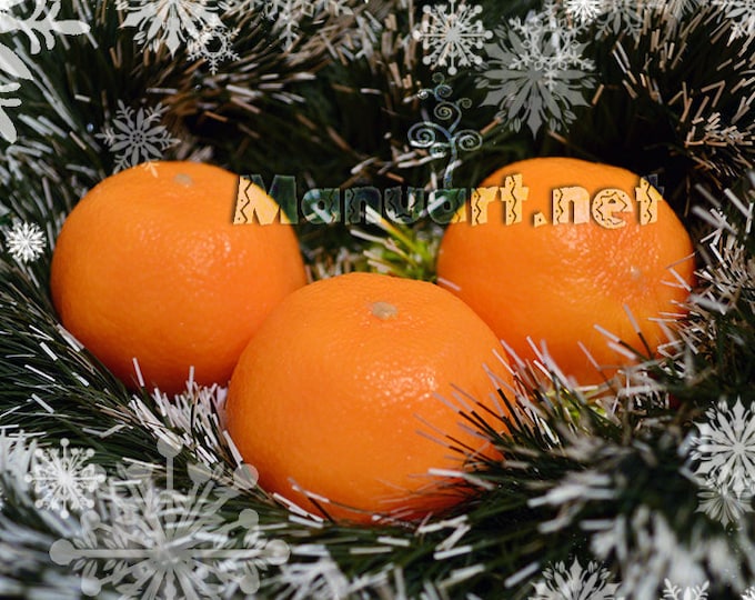 Real Tangerine 3D Silicone Mold, Soap Mold, Mandarine Mould, Fruit Mold ...