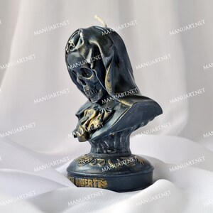 Santa Muerte 3D Silicone Mold, Candle Mould, Halloween, Saint Death ...