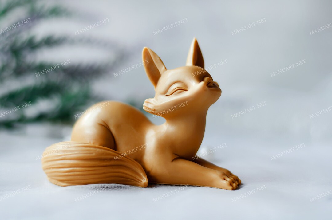 Beautiful Lying Fox FOOD SAFE 3D Silicone Mold, Soap, Candle Mould ...