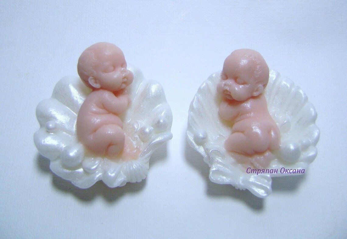 Set of 3 Molds Kids in Shell 3D Newborn Baby in Shell - Etsy