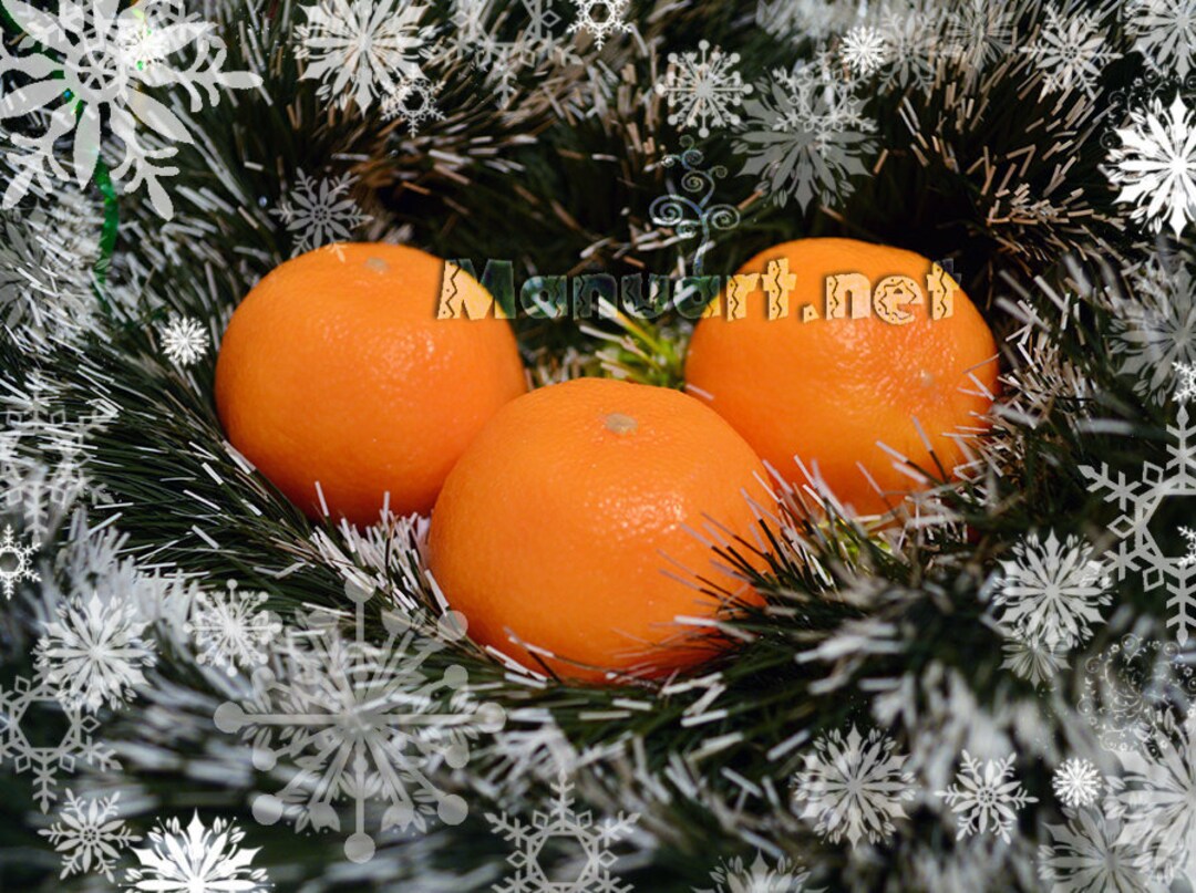 Real Tangerine 3D Silicone Mold, Soap Mold, Mandarine Mould, Fruit Mold ...