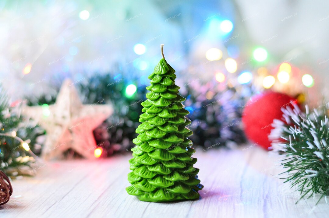 CHRISTMAS TREE 3D Silicone Mold, Candle Mould, New Year Soap Mold ...