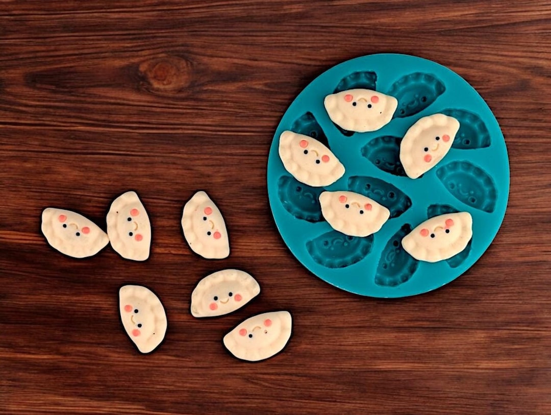 Mini Dumplings Mold - Silicone Mold, Soap Mould, Pierogi Mold, Ravioli ...