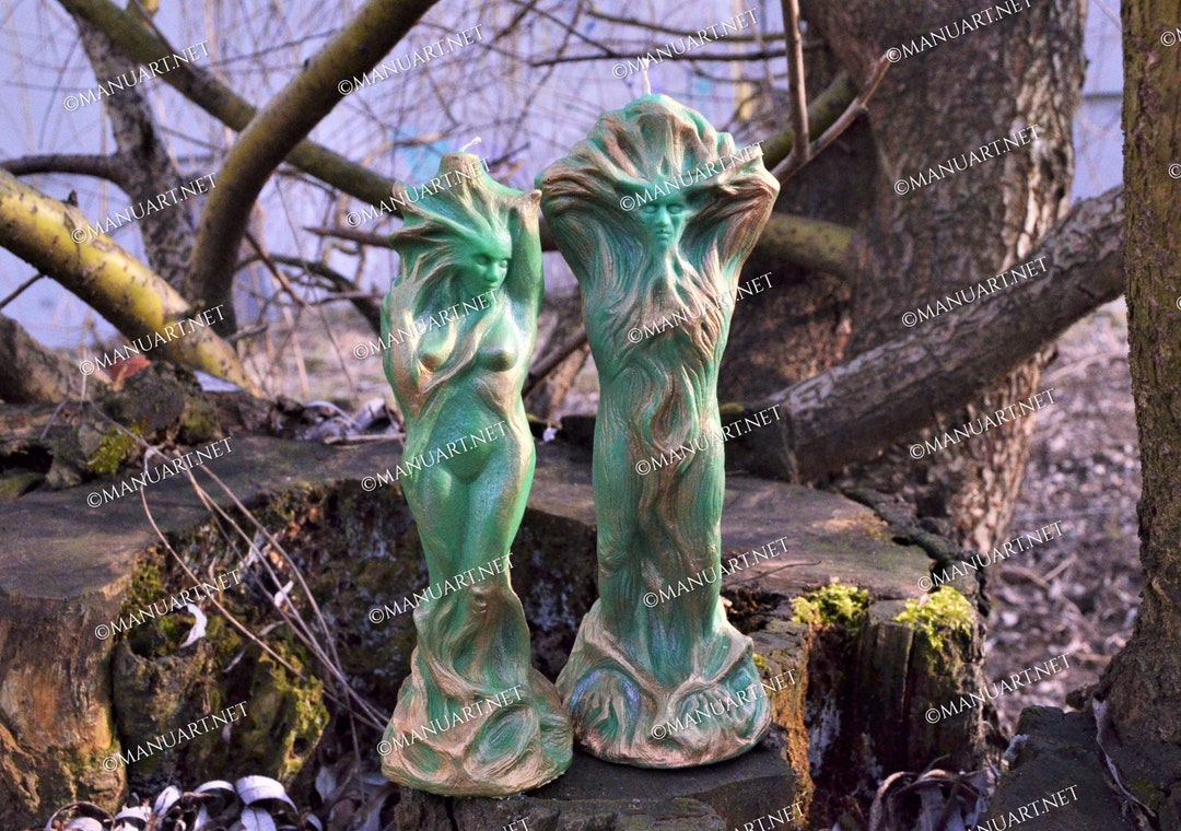 Dryad 3D Silicone Mold, Resin, Candle Mould, Forest, Dryads, Druid ...