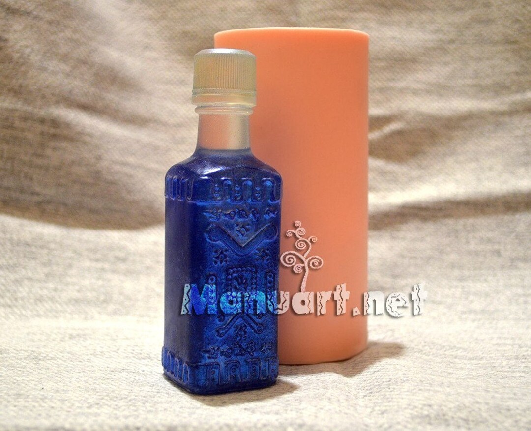 Bottle #1 3D Silicone Mold, Bottle Mold, Whiskey Bottle Mold, Soap Mold ...