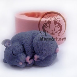 Sleeping Hamster - Buy 3D Cute Animal Silicone Mold for Soap Candle ...