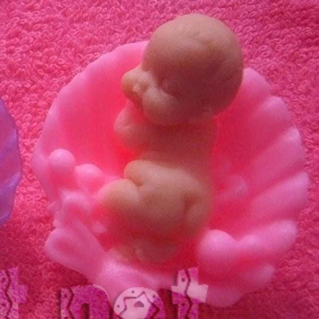 Baby in Shell #3 3D Silicone Mold, Soap Mold, Candle Mold, Cute Mold ...