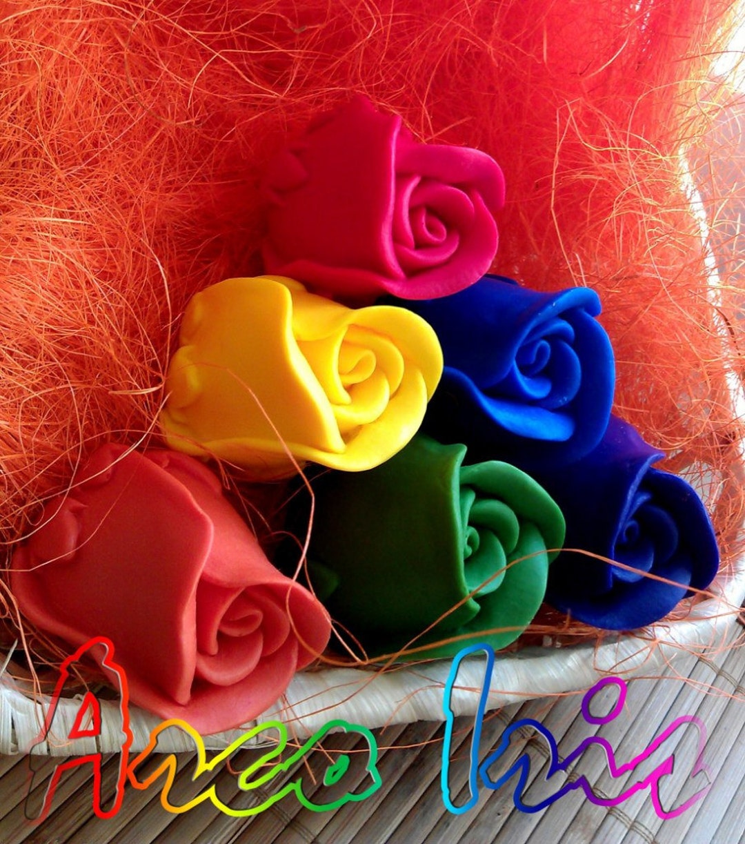ROSE Bud 3D Silicone Mold - Flower Bud Mould - Beautiful Nature Rose ...