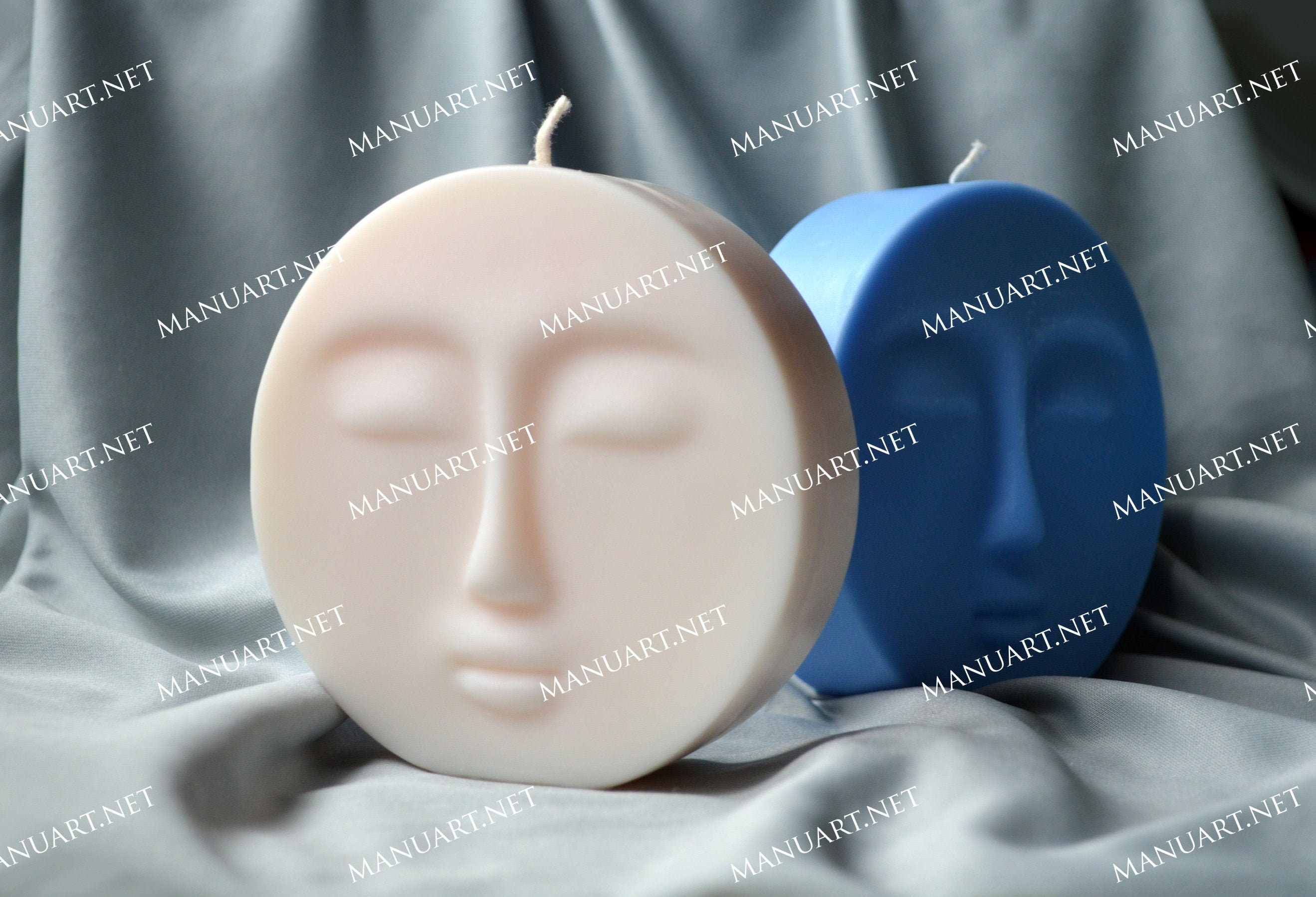 Moon Face 3D Silicone Mold Candle Mould Resin Concrete | Etsy