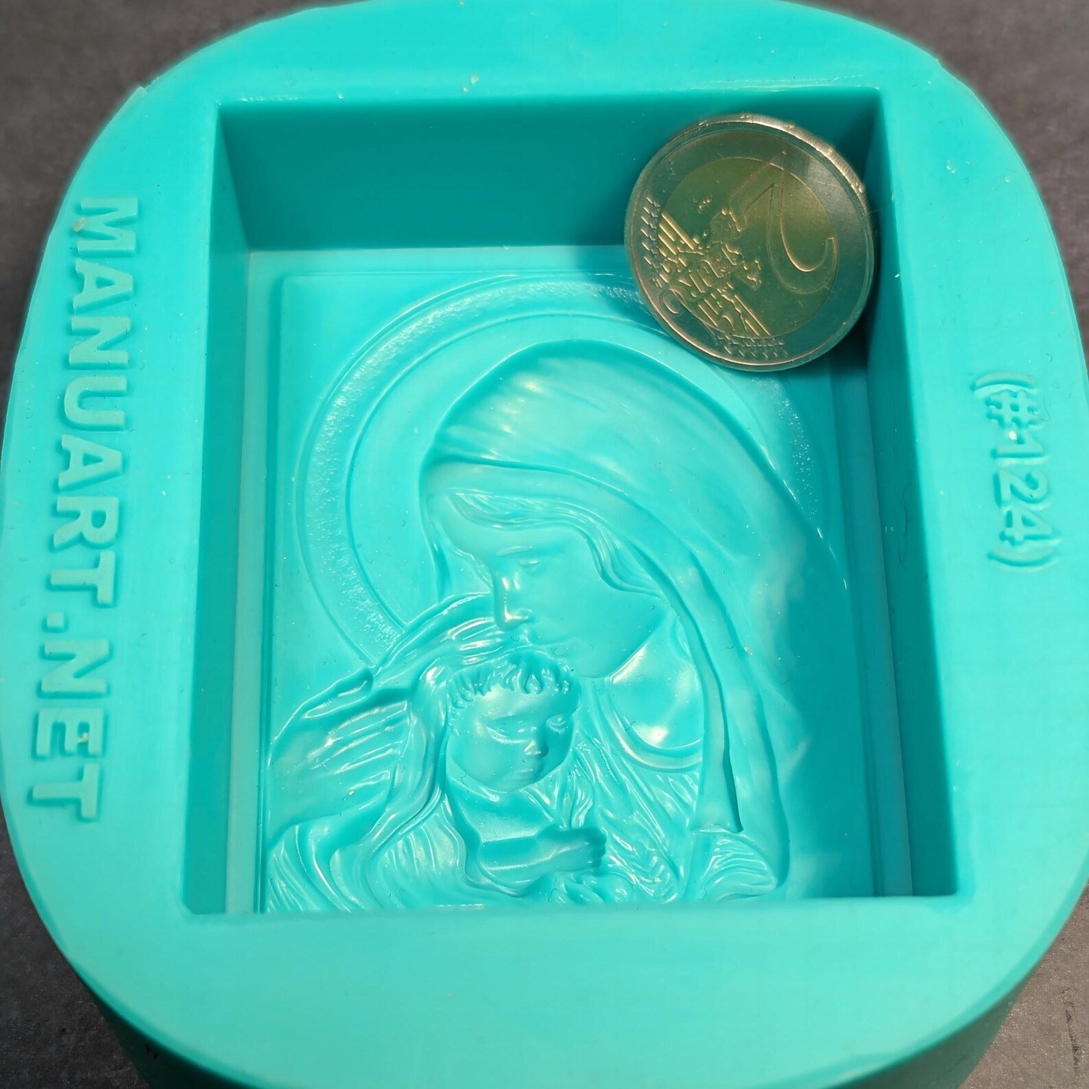 Virgin Mary With Child Jesus Mold, Soft Religious Mould for Candles ...