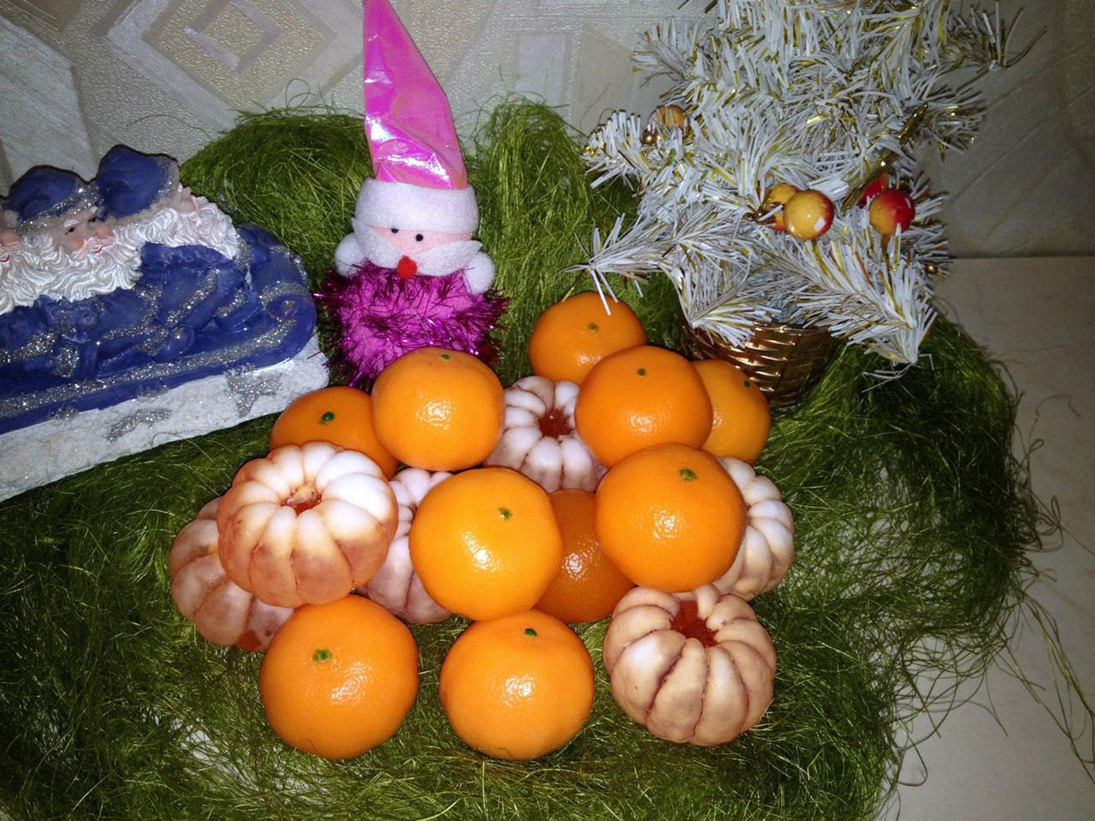 Peeled Mandarin 3D Silicone Mold Real Tangerine Citrus Orange Mould ...