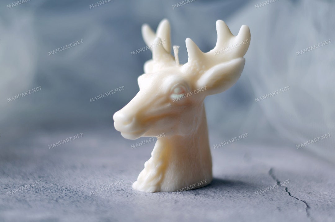 Deer Head FOOD SAFE 3D Silicone Mold, Candle Mould, Spiritual, Bust ...