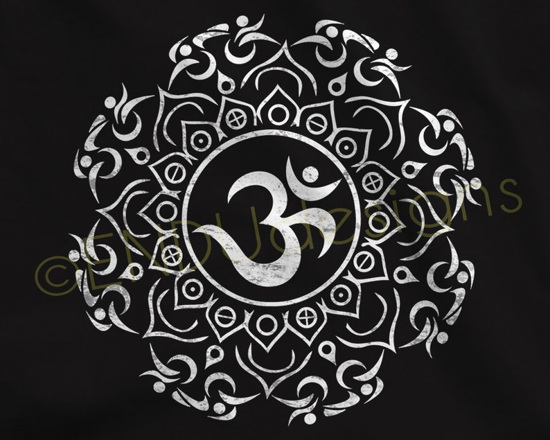 TRI'MASTE Triathlon Tshirt Om Mandala Symbol - Swim Bike Run Spiritual ...