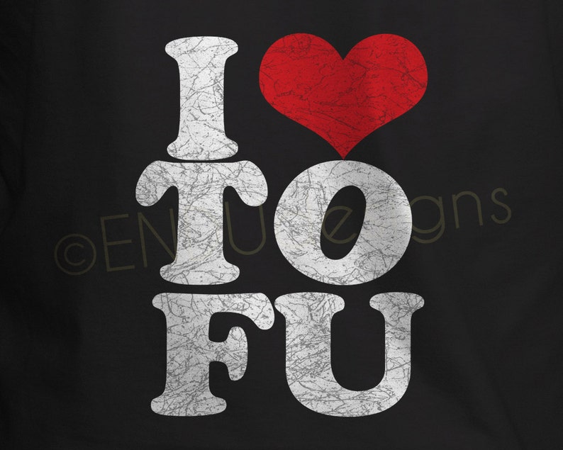 I LOVE TOFU Herbivore Tshirt I Heart Tofu Vegan Love - Etsy