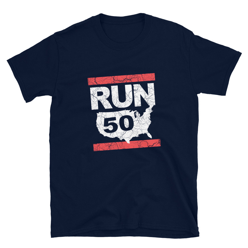 RUN 26.2 50 States - Marathon Run Runner Running Maniac - Short-sleeve ...