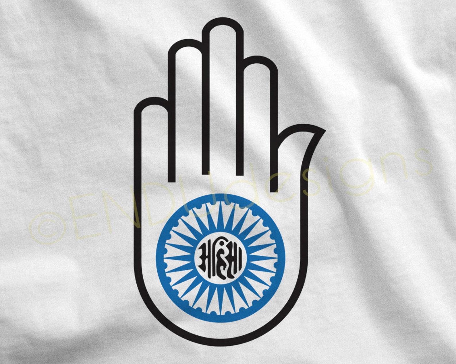 JAINISM Ahimsa Spiritual Symbol Tshirt - Liberation of the Soul - Non ...