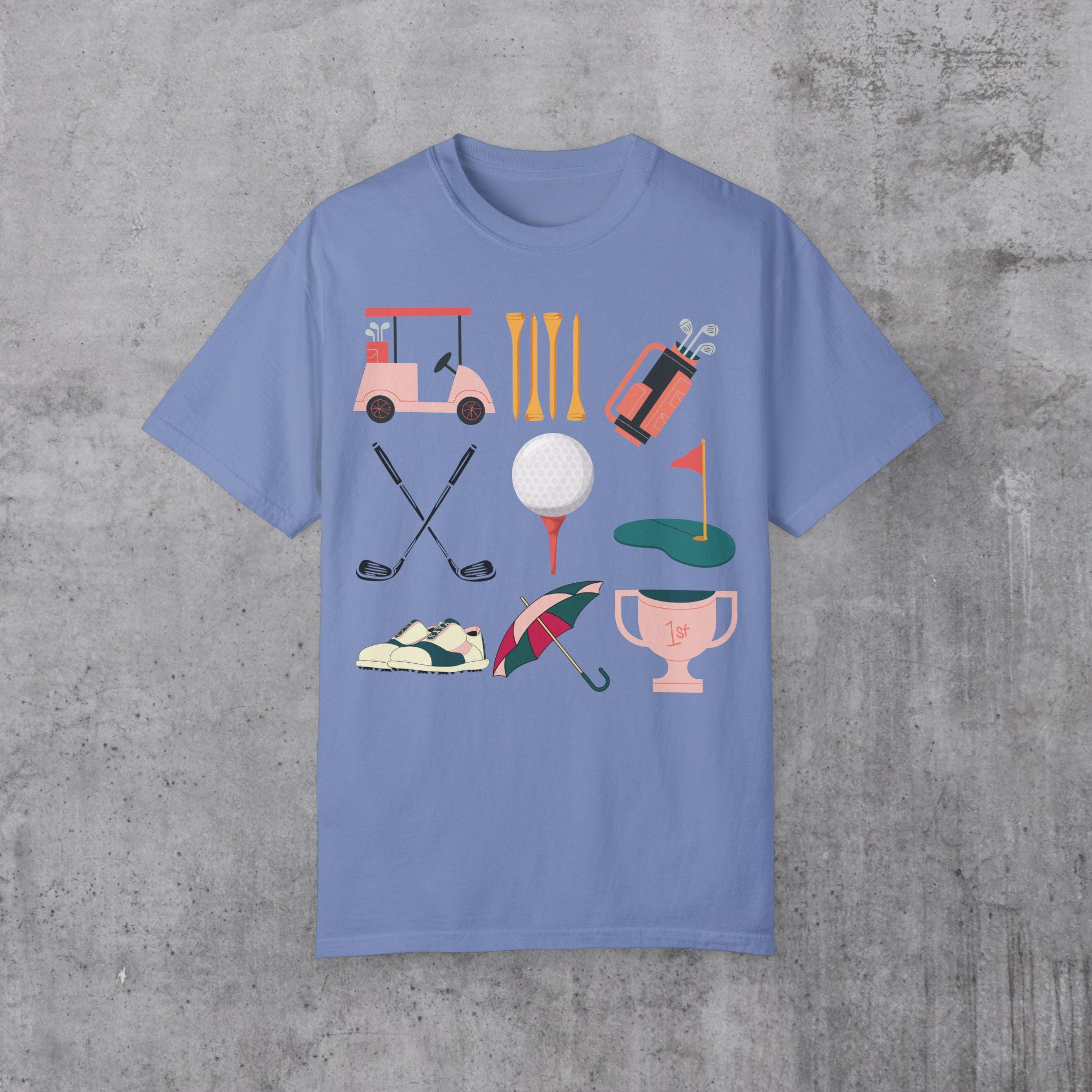 Golfer Shirt Comfort Colors Golf Shirt Golfer Gift Cute Golf Tee Girly ...