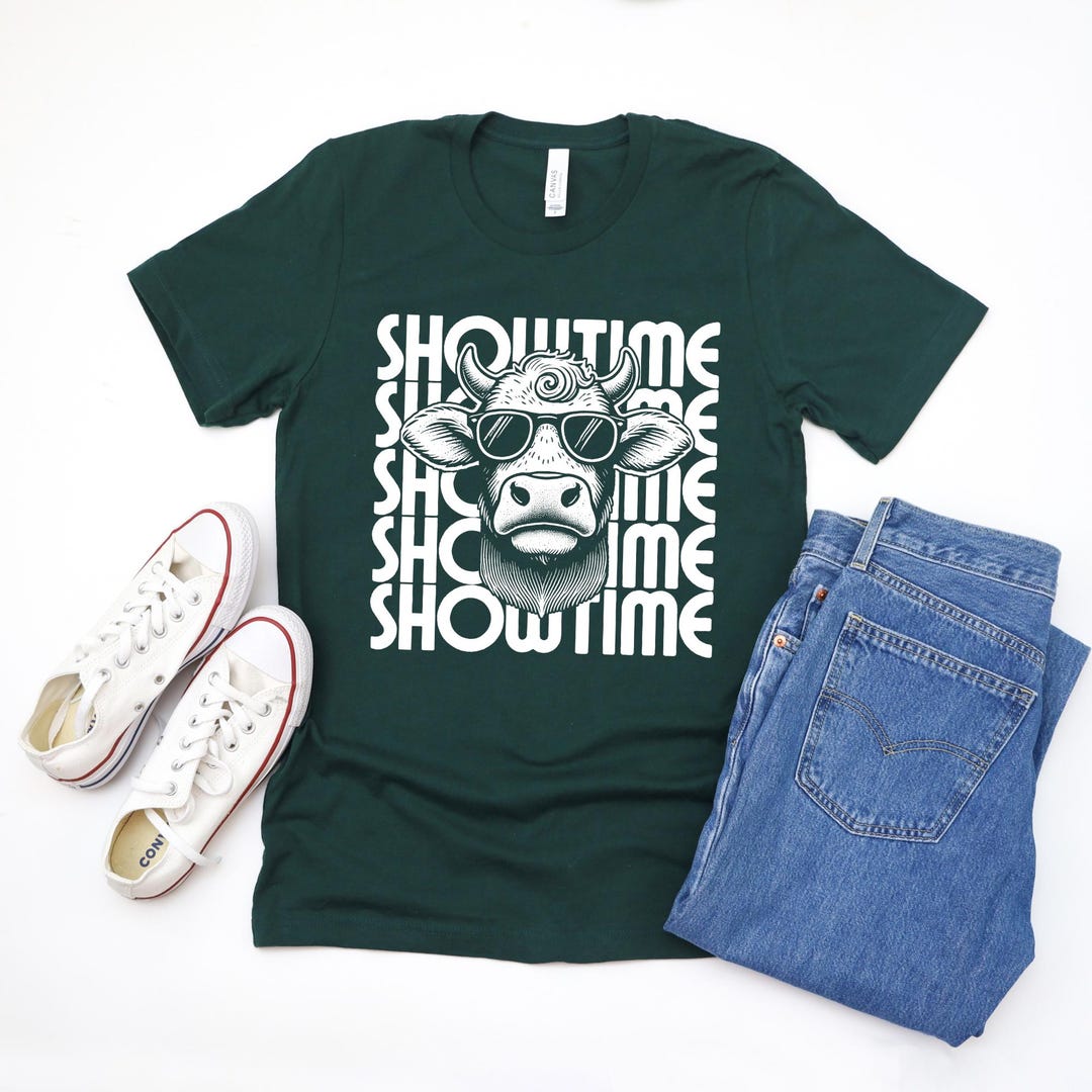 Steer Show Mom Stock Show Shirt Cattle Show Dad Funny Cow Show Comfort ...