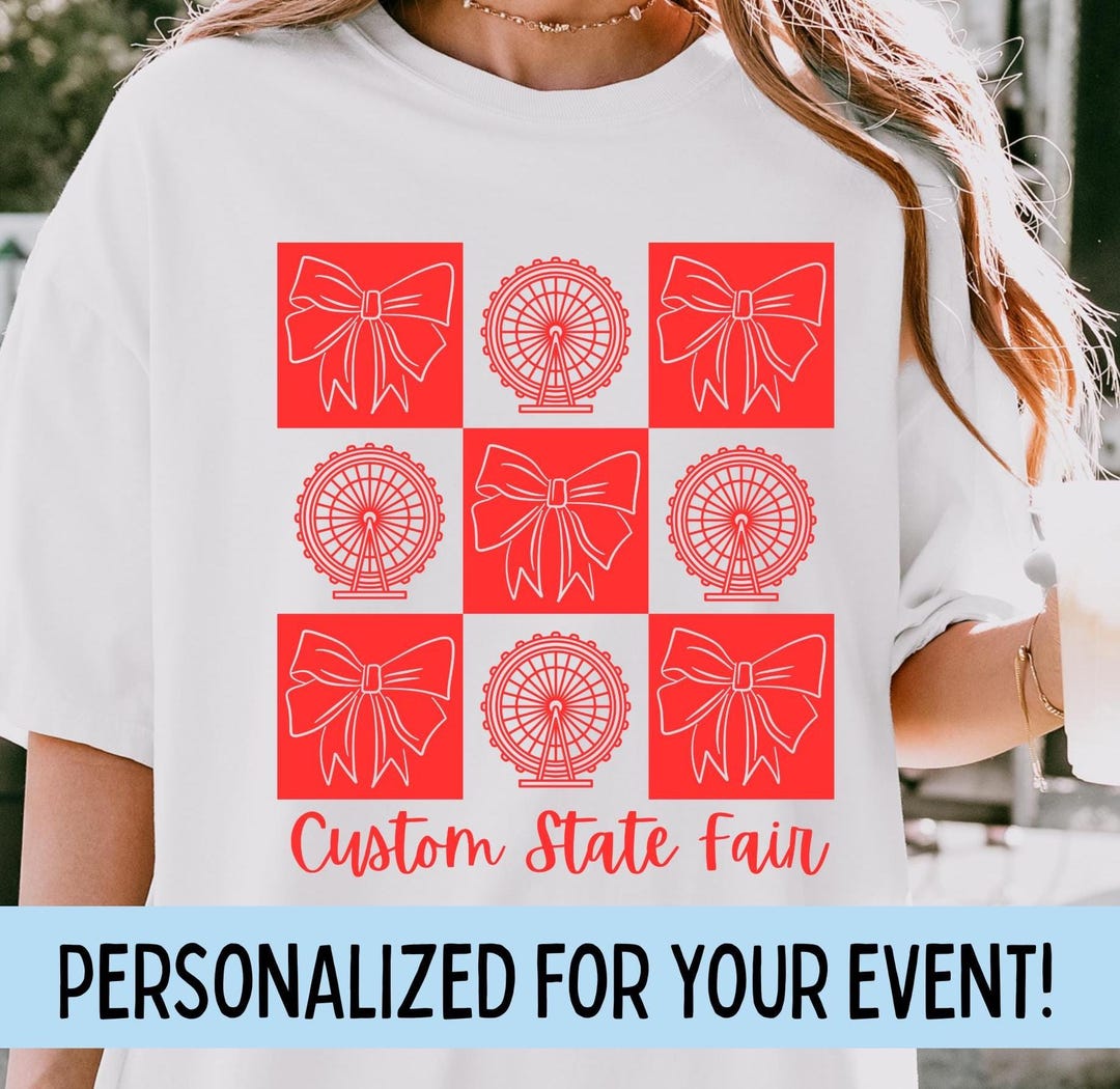 Custom State Fair Bow Shirt State Fair Shirt FFA Shirt 4H Shirt Stock ...