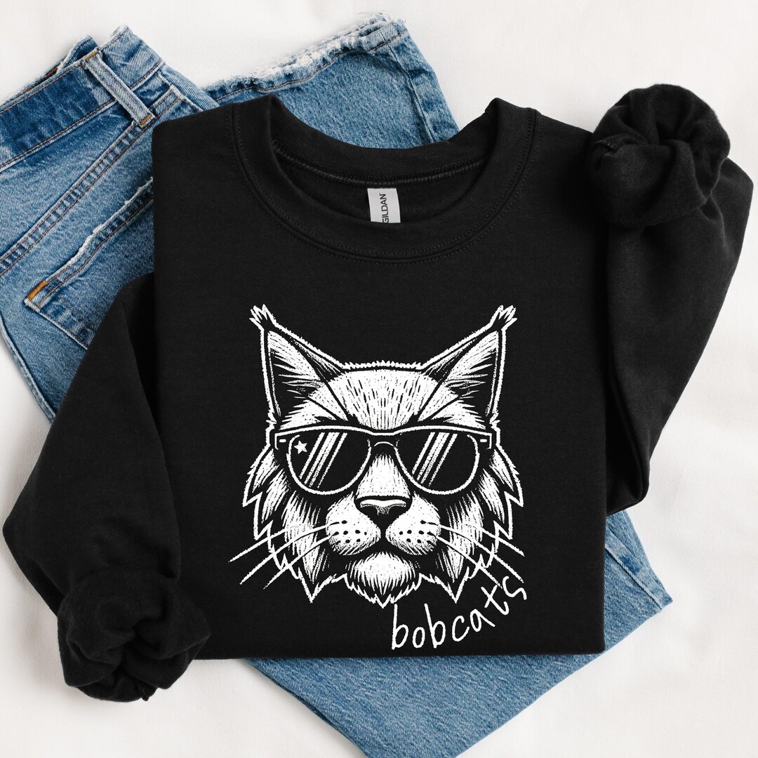 Bobcats Mascot Sweatshirt Back to School Teacher Gift School Spirit ...