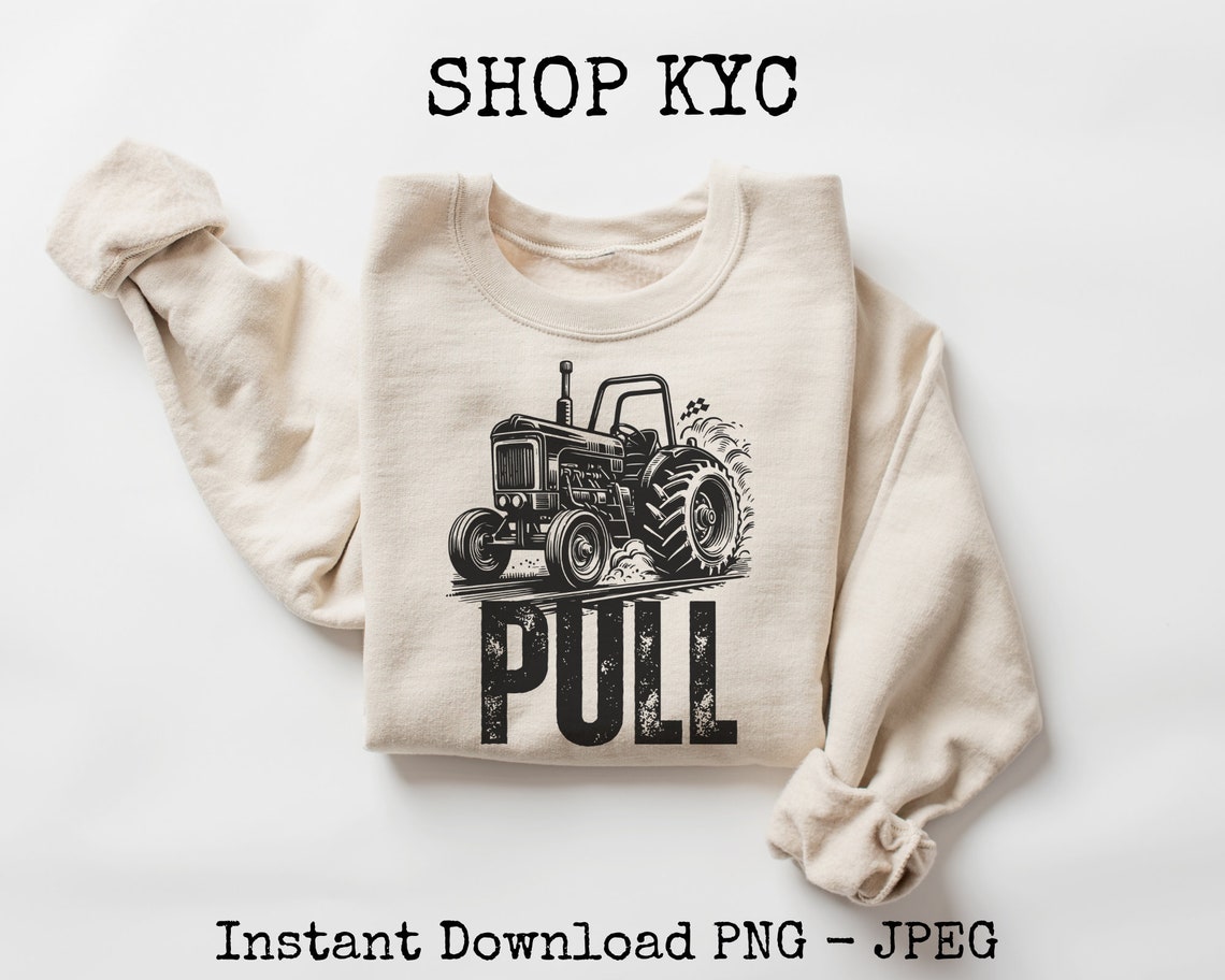Tractor Pull Clipart PNG JPEG Tractor Sublimation Tractor Pull Png ...