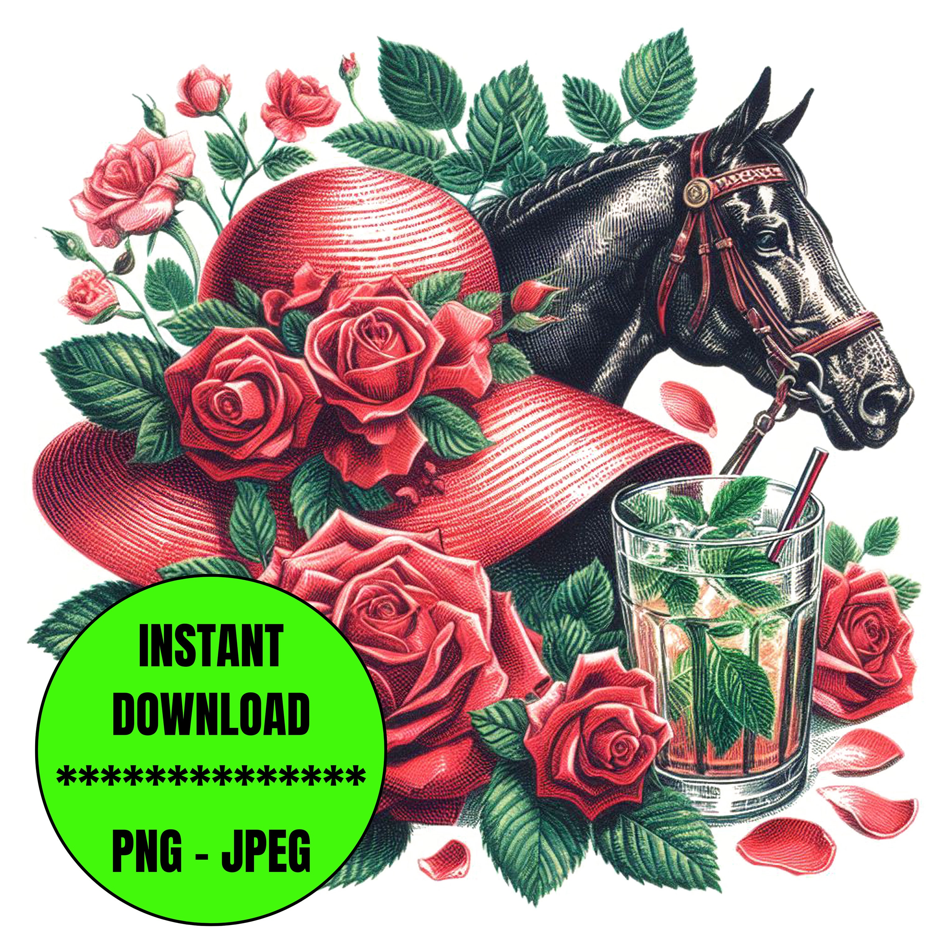 Kentucky Derby Run for the Roses PNG JPEG Instant Download for Derby ...