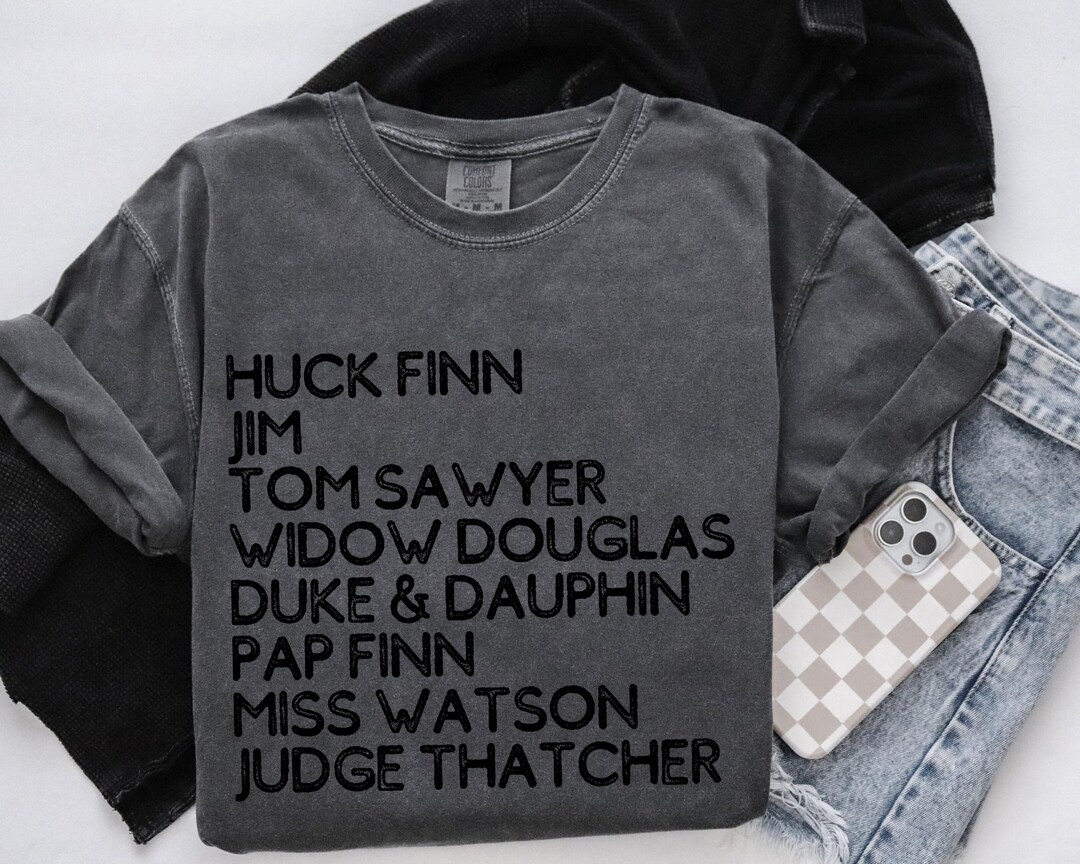 Huckleberry Finn Shirt Comfort Colors Book Lover Shirt Classic ...