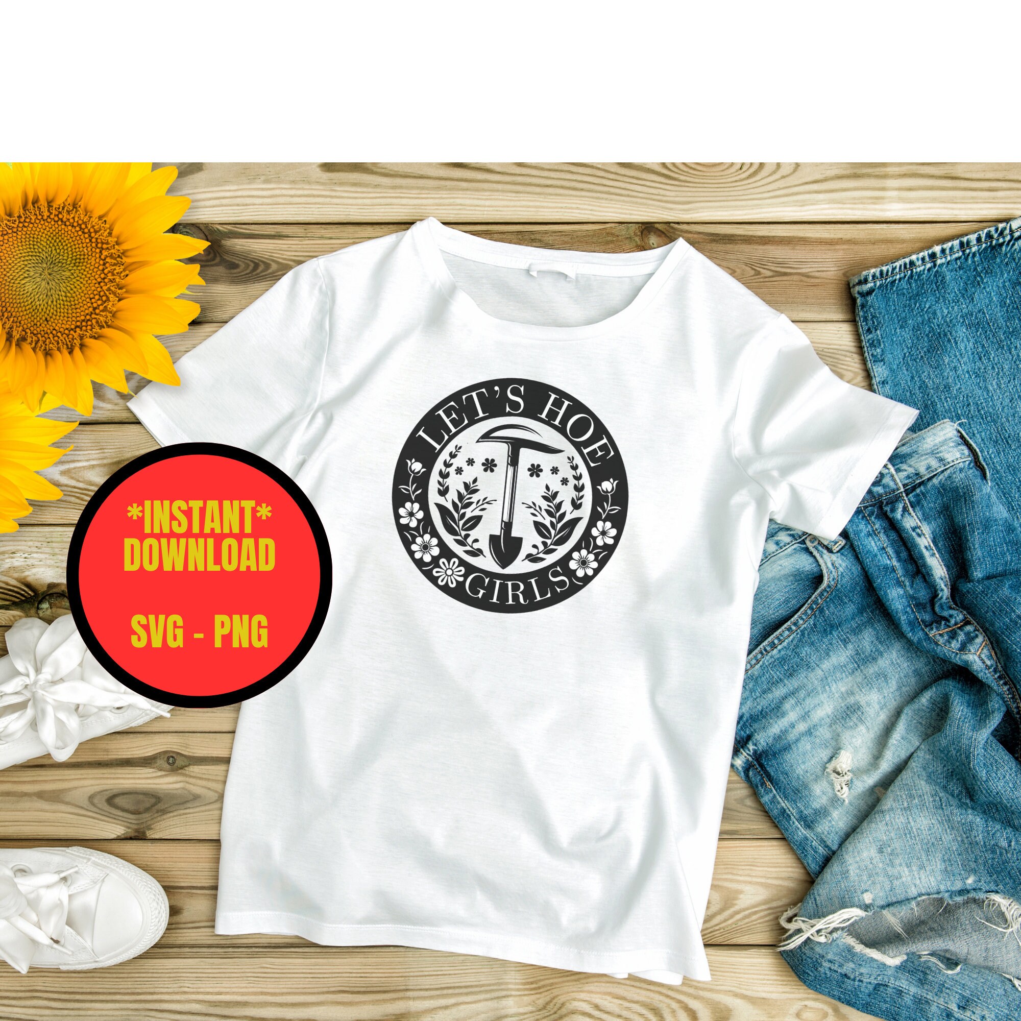 Lets Hoe Girls SVG & PNG Digital Cut File Gardening Plant Lady Svg - Etsy