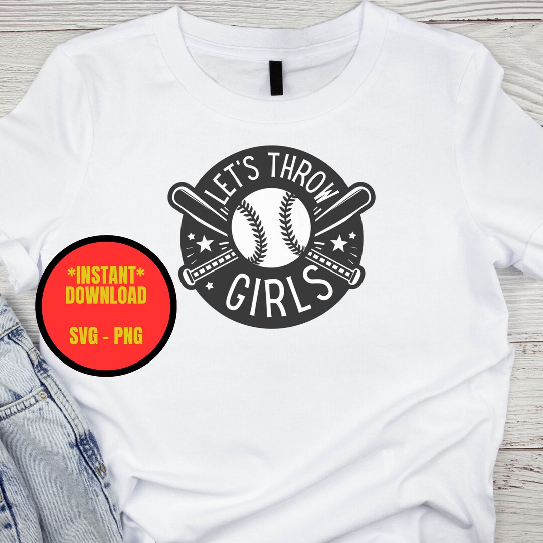 Let's Throw Girls Softball SVG PNG Instant Download - Etsy