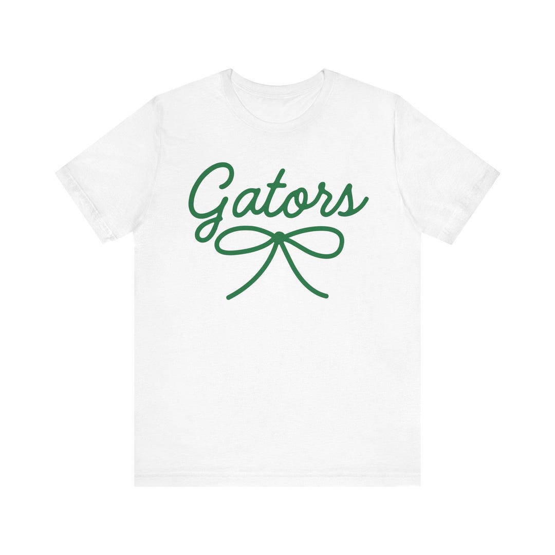 Gators Mascot Shirt Go Gators Bow Tee Bella and Canvas Gator Gameday ...