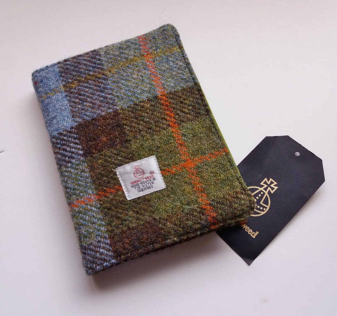 Small HARRIS TWEED Covered Notebook / MacLeod Tartan / | Etsy