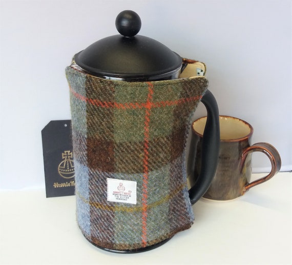 Harris Tweed Large Cafetiere Cosy / Mcleod Tartan / Handmade | Etsy