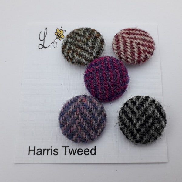 Tweed Buttons - Etsy