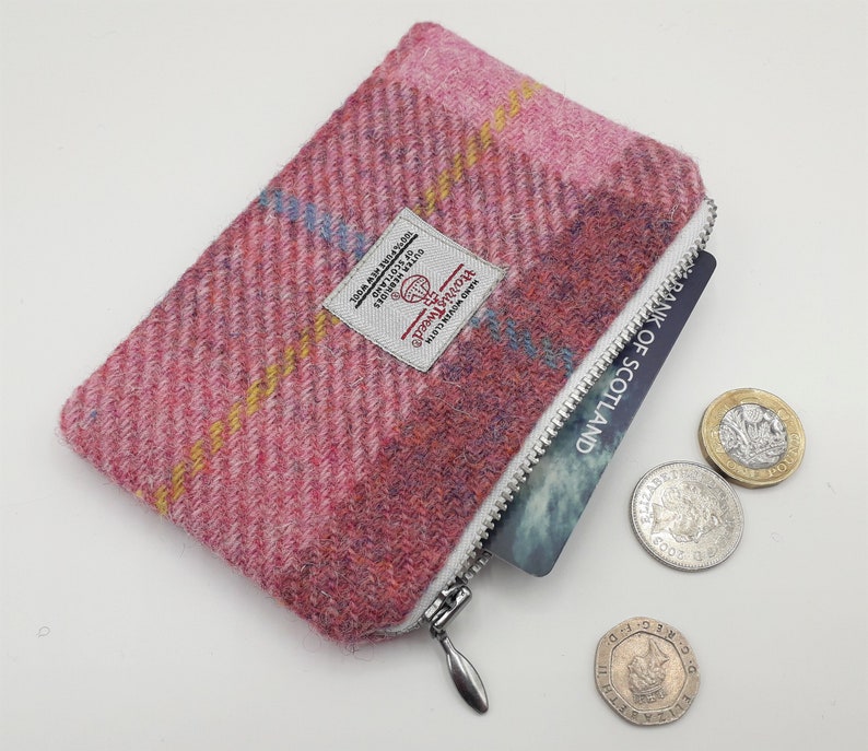 HARRIS TWEED Accessory Gift Set / Handmade in Scotland/ Dusky - Etsy