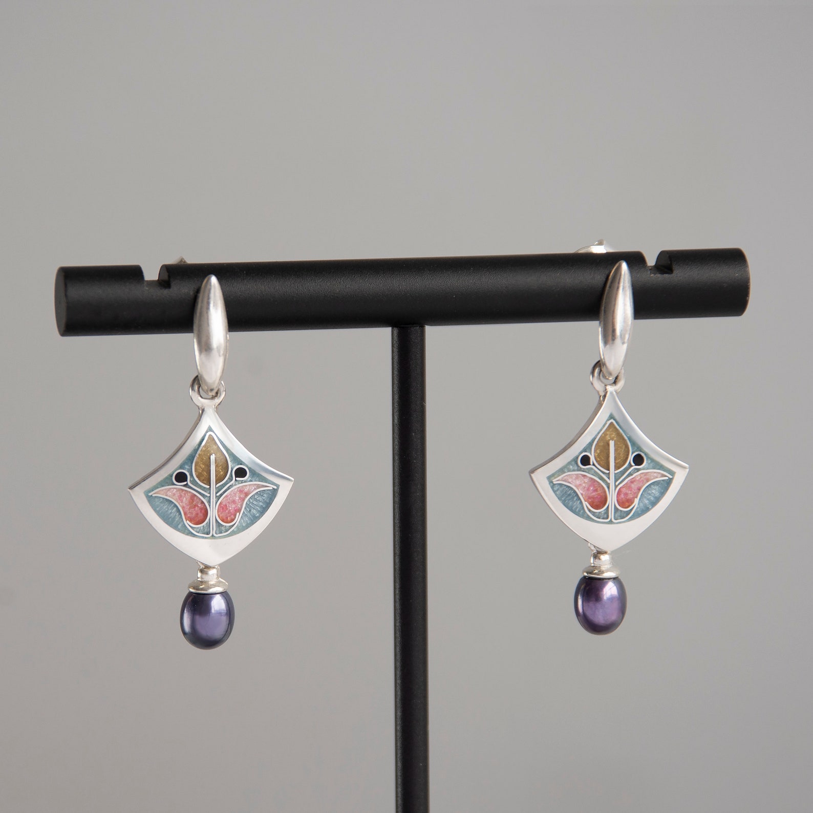 Small Teardrop Enamel Earrings Cloisonne Enamel Sterling - Etsy Small Teardrop Enamel Earrings Cloisonne Enamel Sterling - Etsy