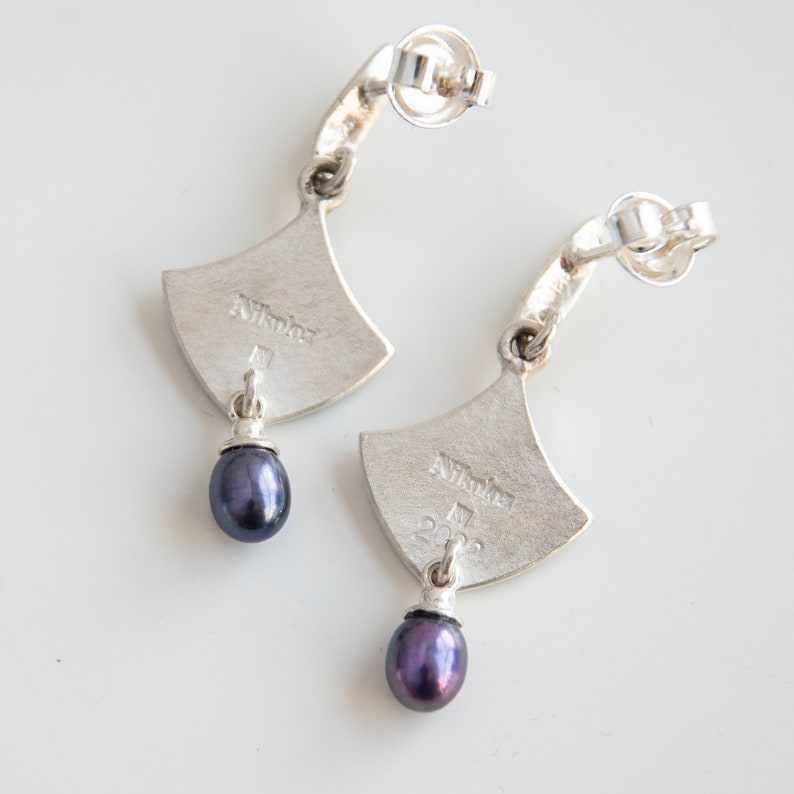 Small Teardrop Enamel Earrings Cloisonne Enamel Sterling - Etsy Small Teardrop Enamel Earrings Cloisonne Enamel Sterling - Etsy