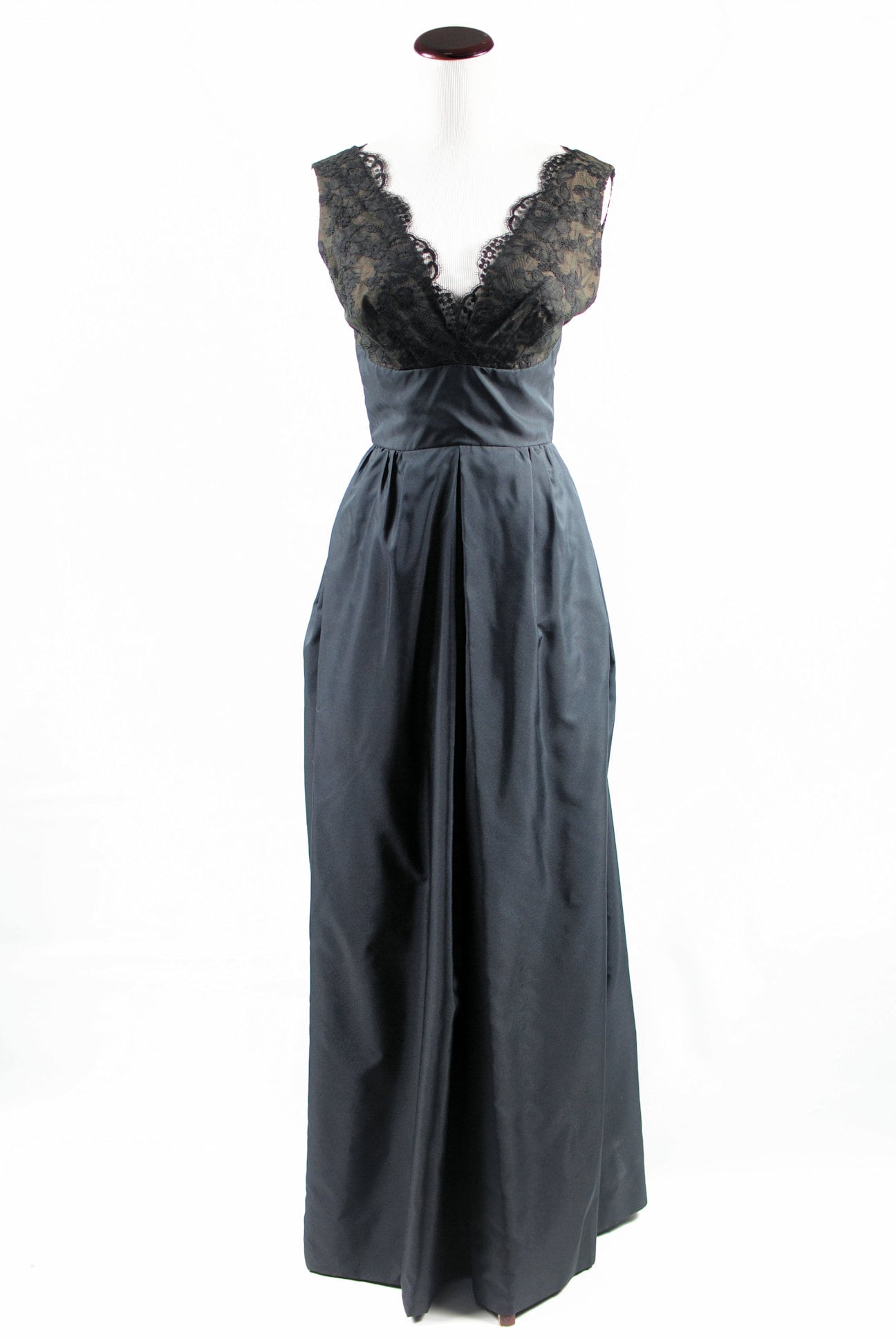 1960's 'Helen Rose' Designer Black Taffeta & Lace | Etsy