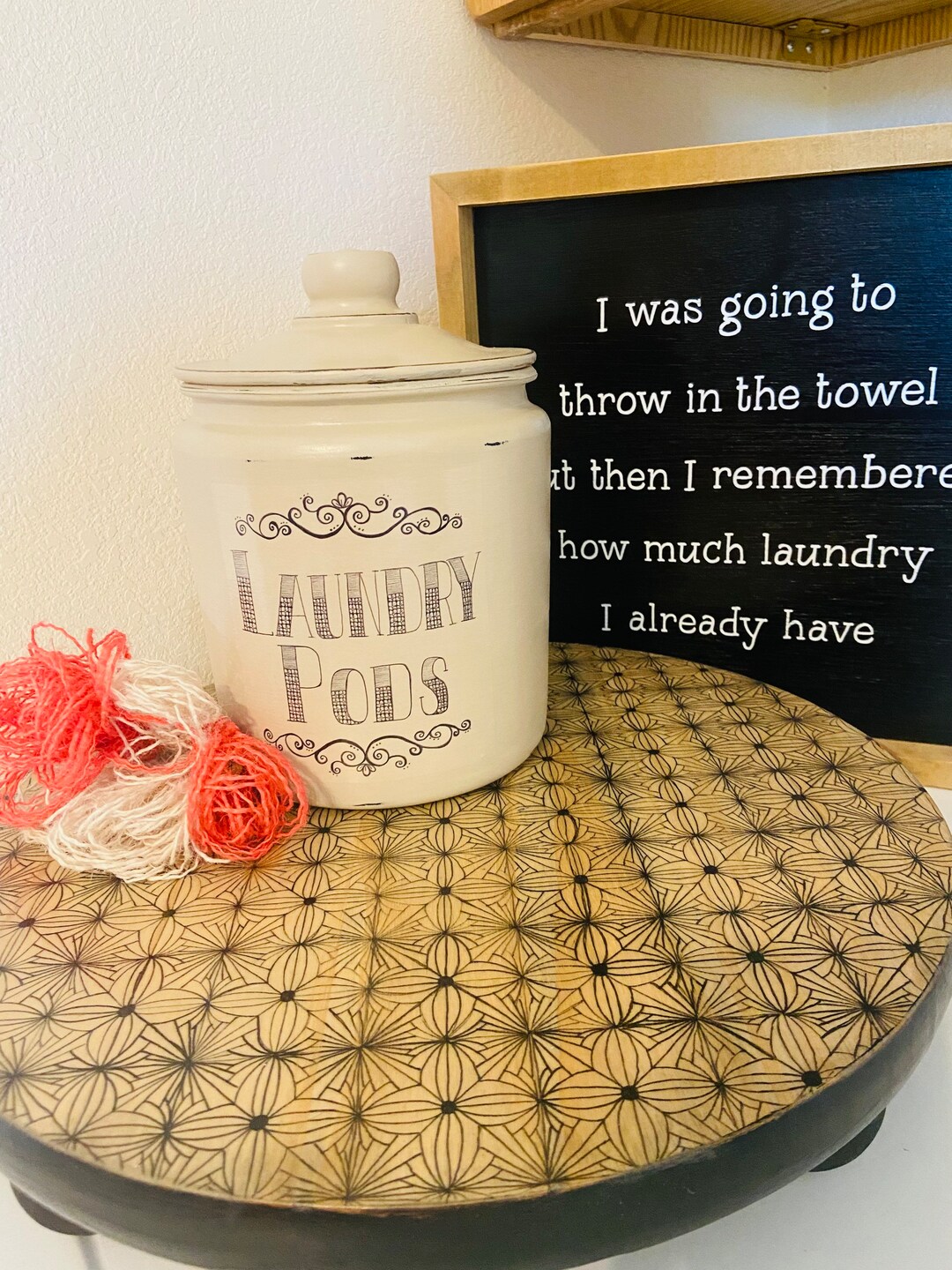 Laundry Pod Jar, Laundry Pod Storage, Laundry Pod Container, Laundry ...