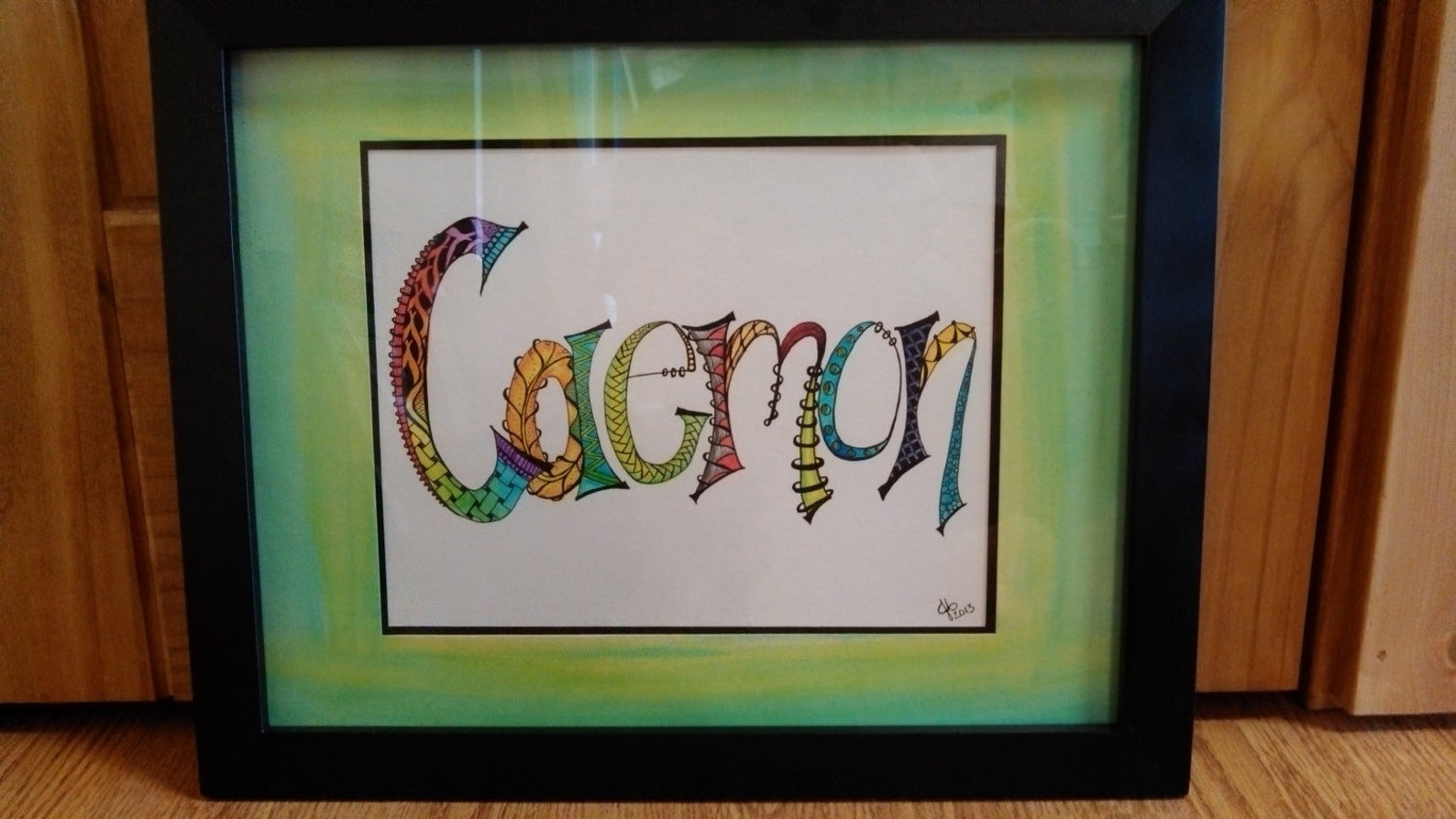 Personalized Name Art Kid's Name Art Nursery Art Hand | Etsy