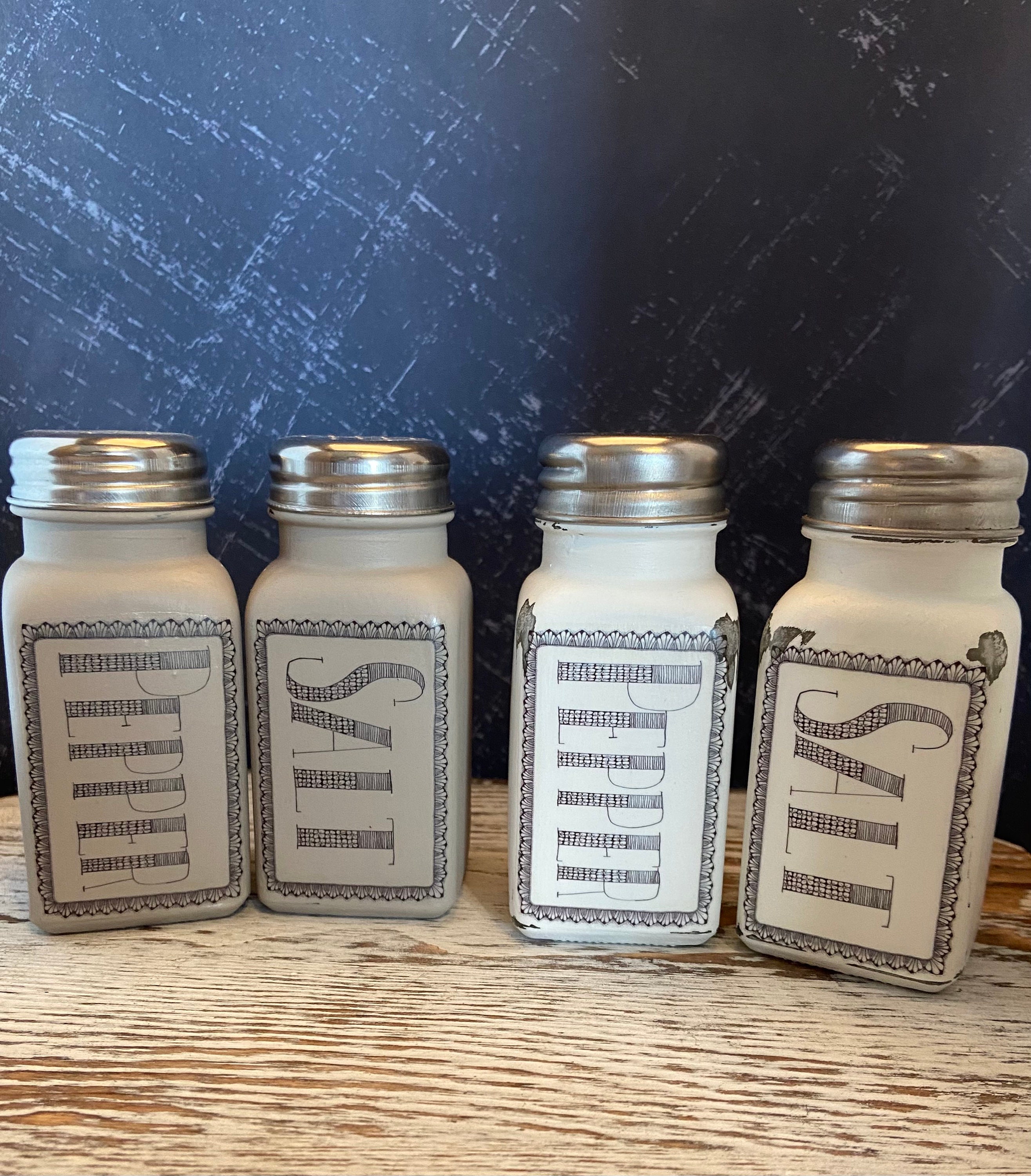 Rustic Salt and Pepper Shakers Farmhouse Salt and Pepper | Etsy